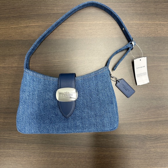 Coach | Bags | Nwt Coach Eliza Shoulder Bag In Signature Denim | Poshmark